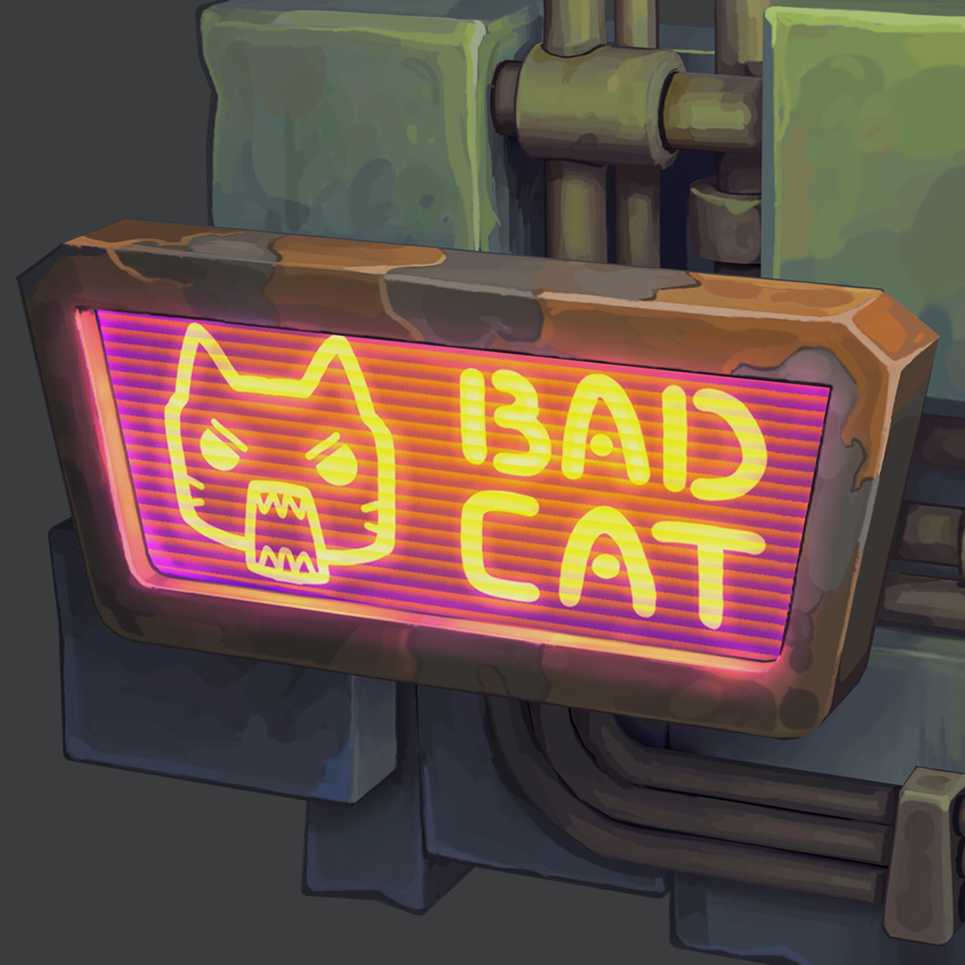 ArtStation - Bad Cat Sign