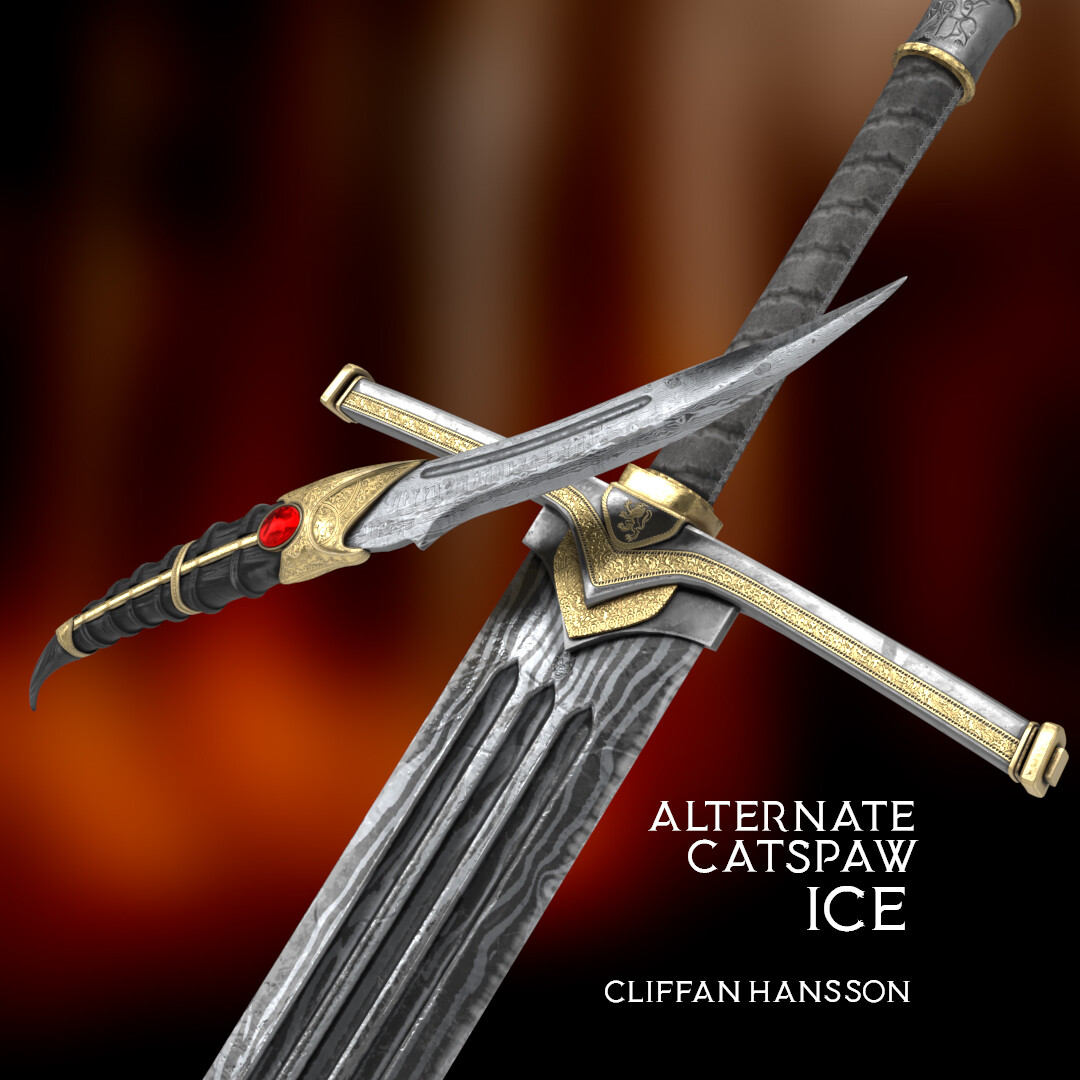 ArtStation - Alternate Catspaw Dagger & Ice Sword (Valyrian Blades)