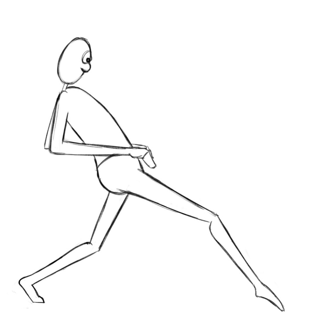 ArtStation - rough animation of a sneaky walk