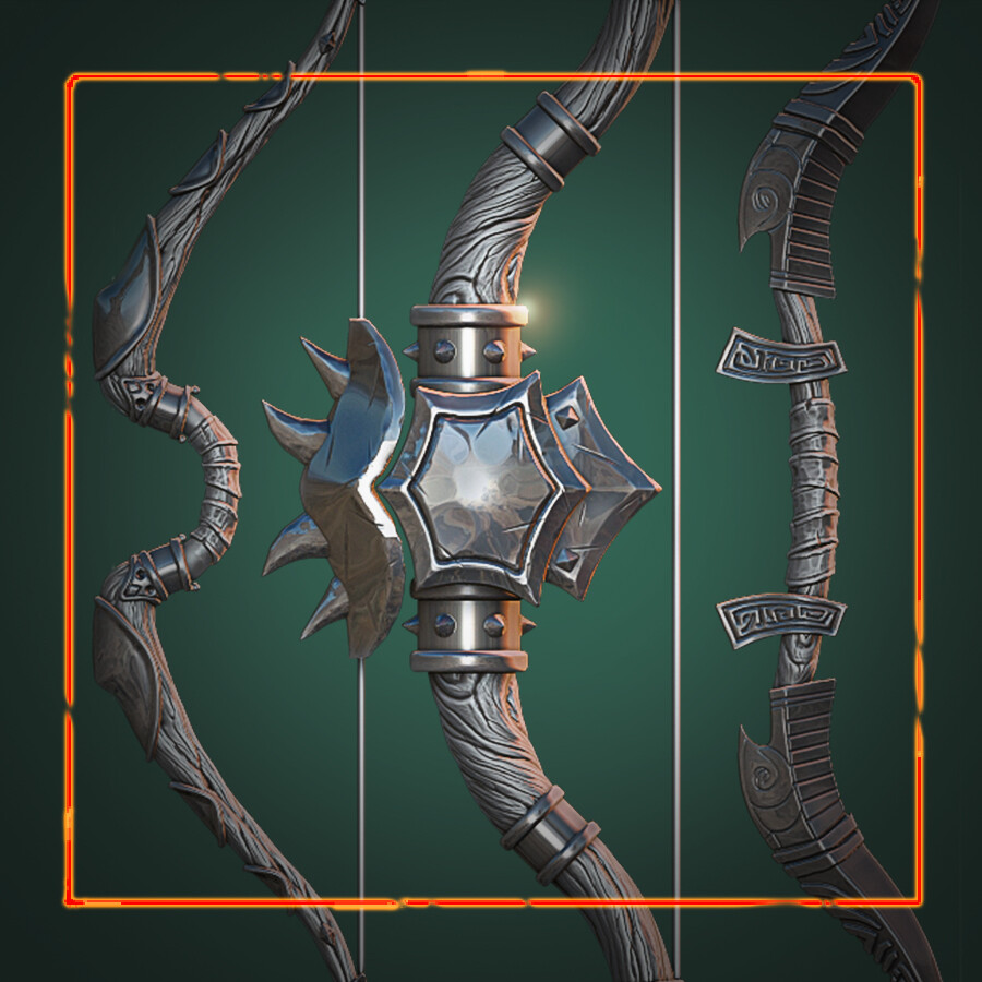 ArtStation - Stylized bows