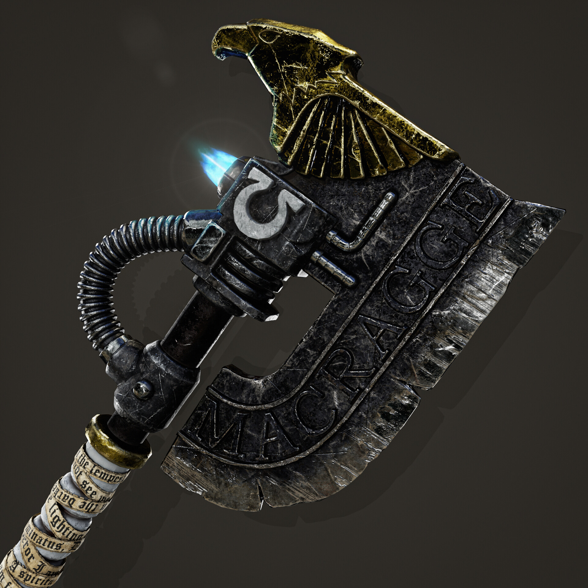 ArtStation - Ultramarine Legatine Axe (Game Ready)