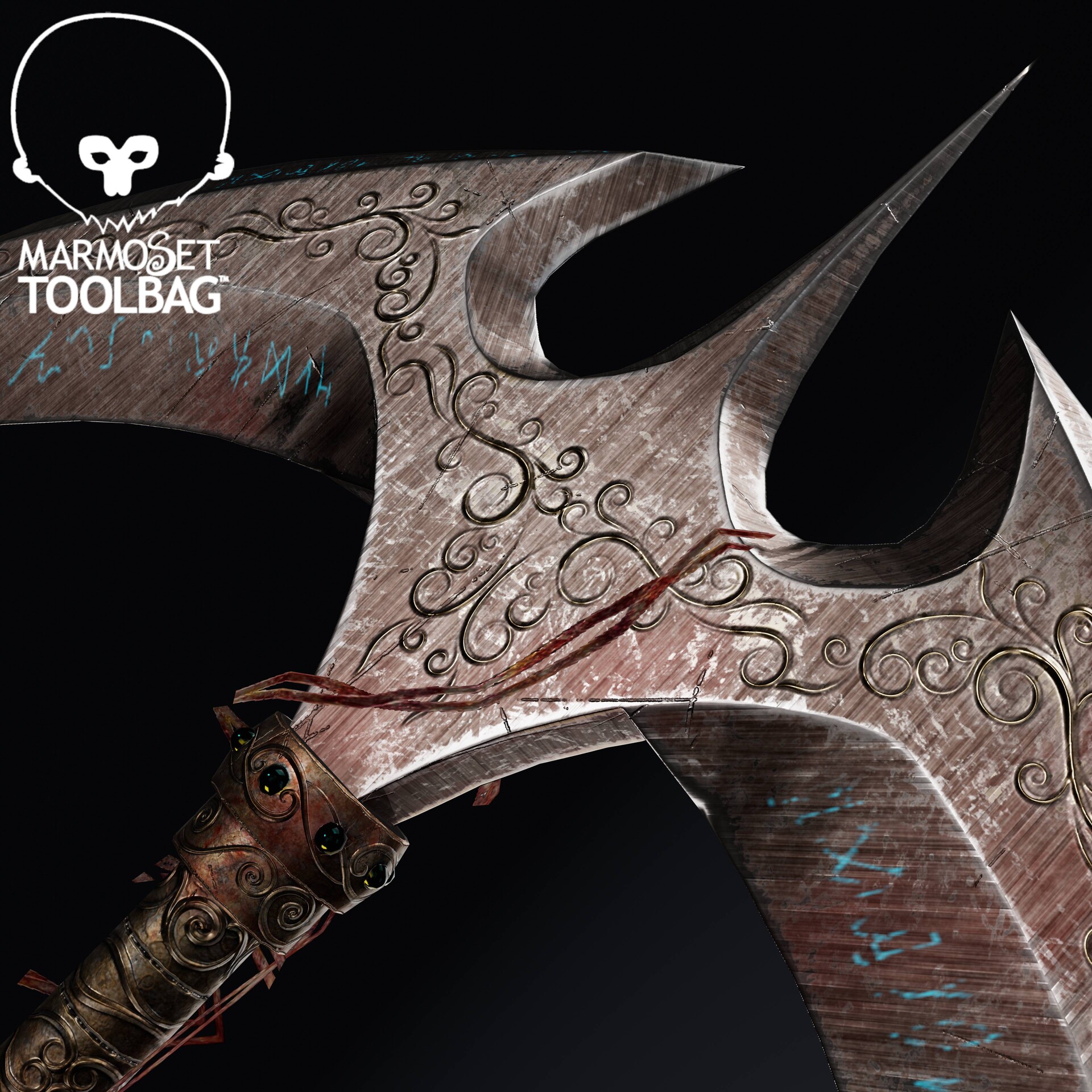 ArtStation - Double Headed Scythe | Game Ready