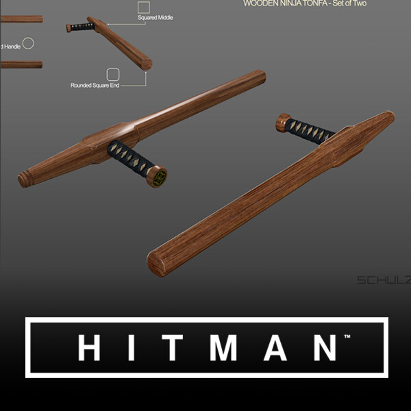 ArtStation - Hitman - Prop - Tonfa