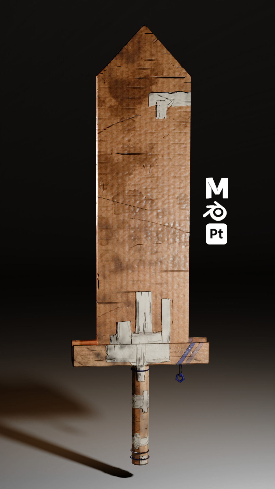 ArtStation - "Cardboard Sword" Prop Study - Texturing Assignment