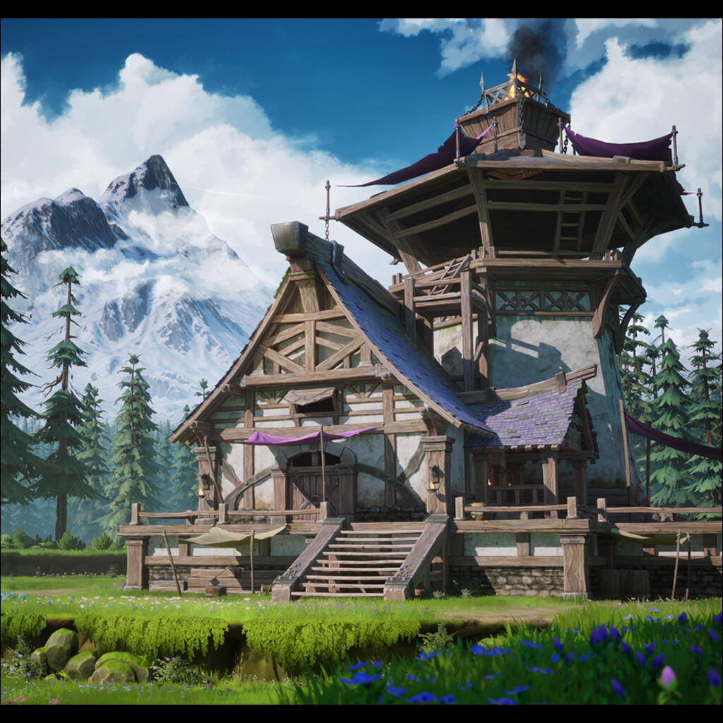 ArtStation - Medieval Outpost