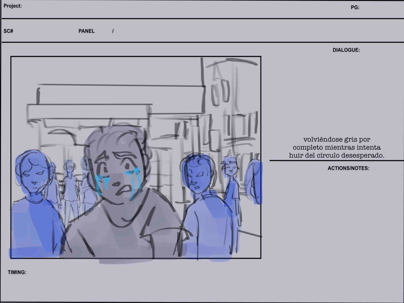 ArtStation - Storyboard "Colorful People"