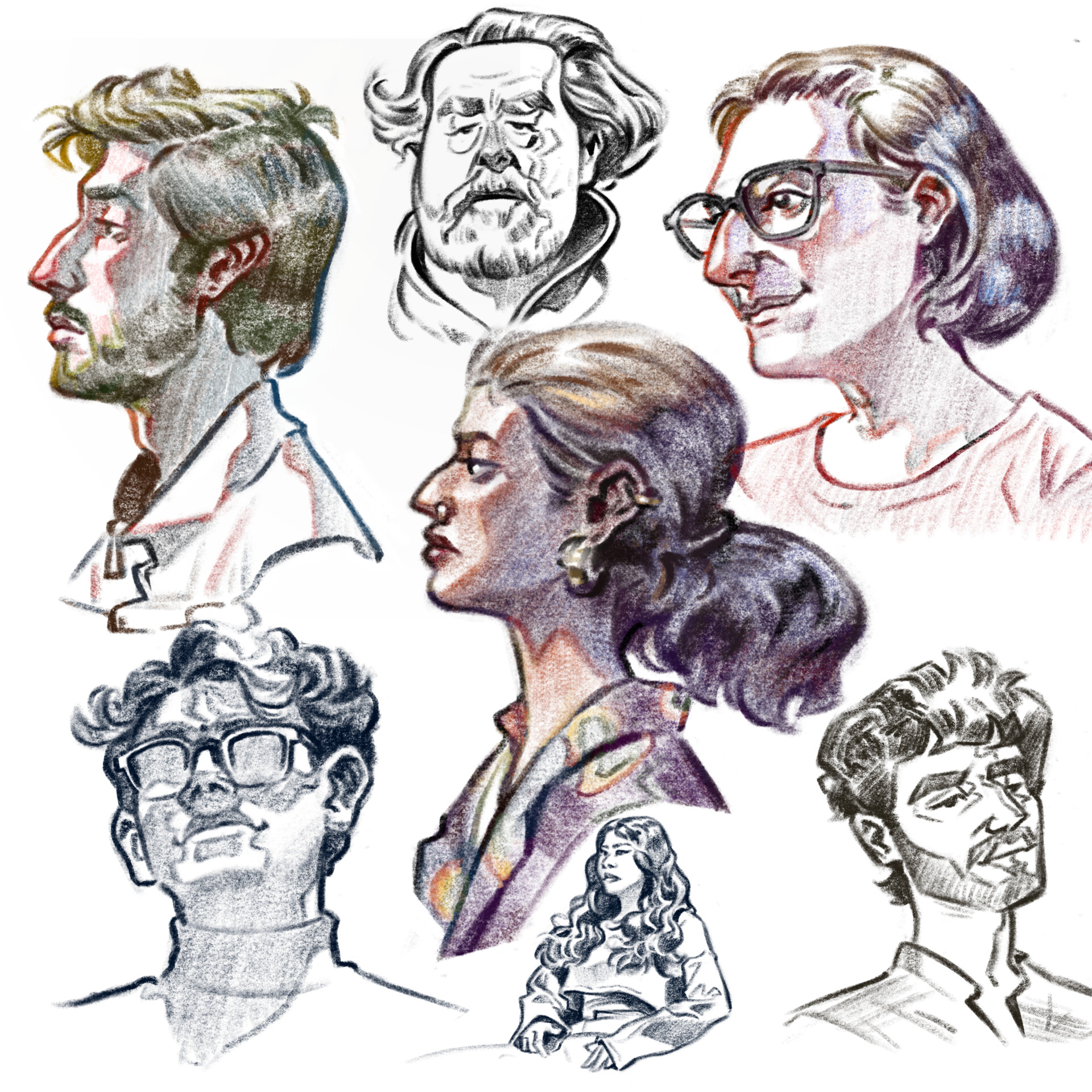 ArtStation - Portraits Sketches Dump