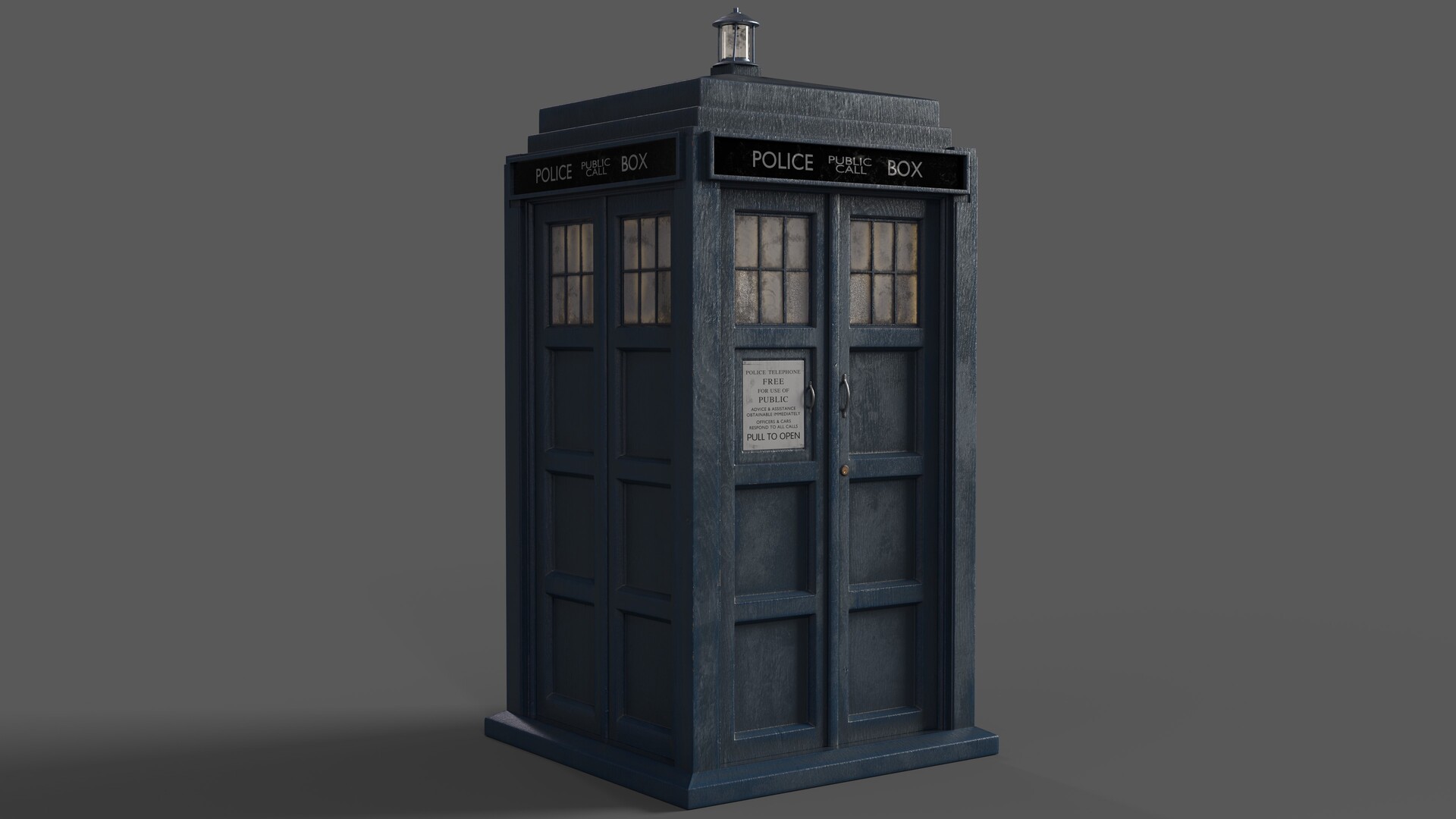 ArtStation - 10th Doctor Tardis Exterior