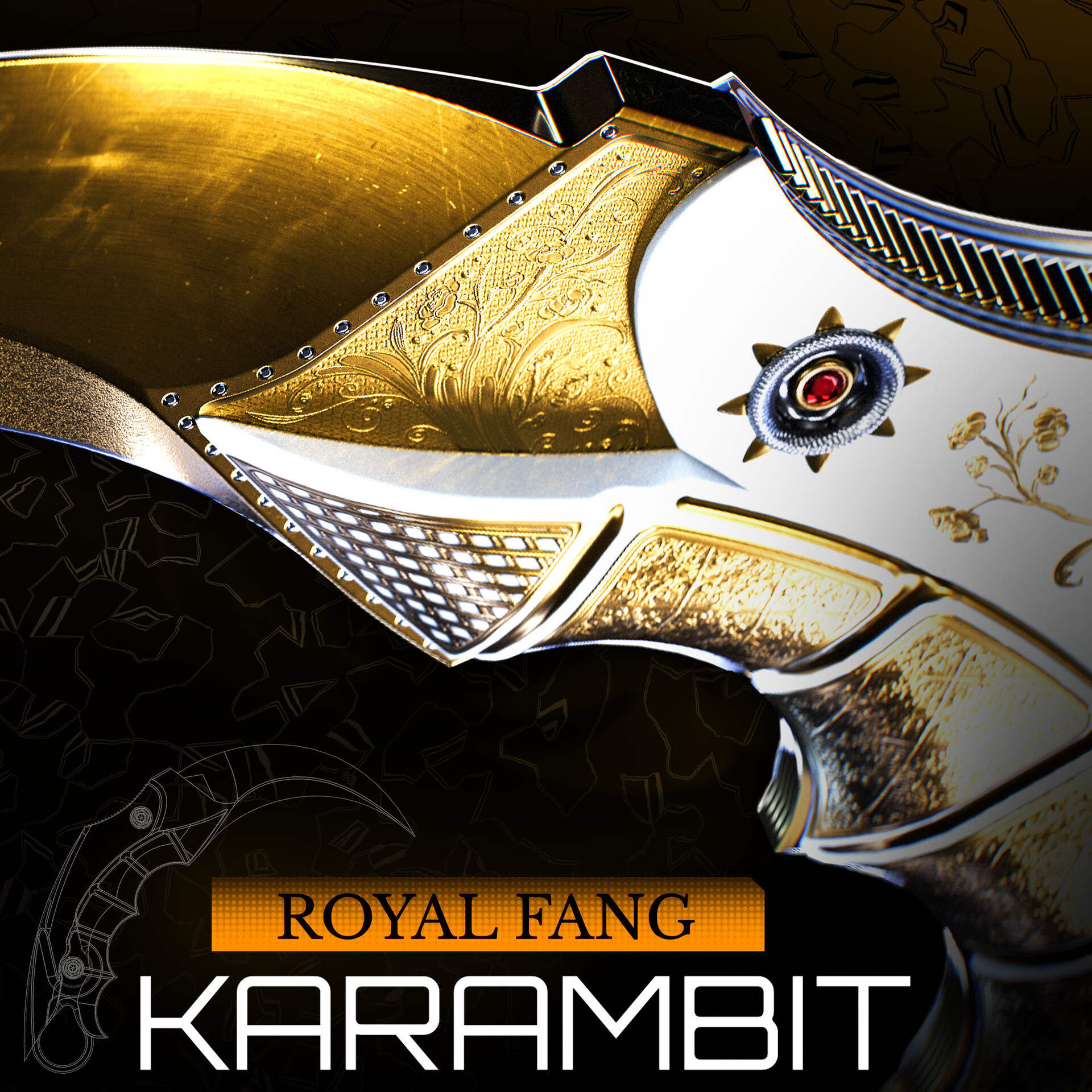 ArtStation - Karambit | Royal Fang