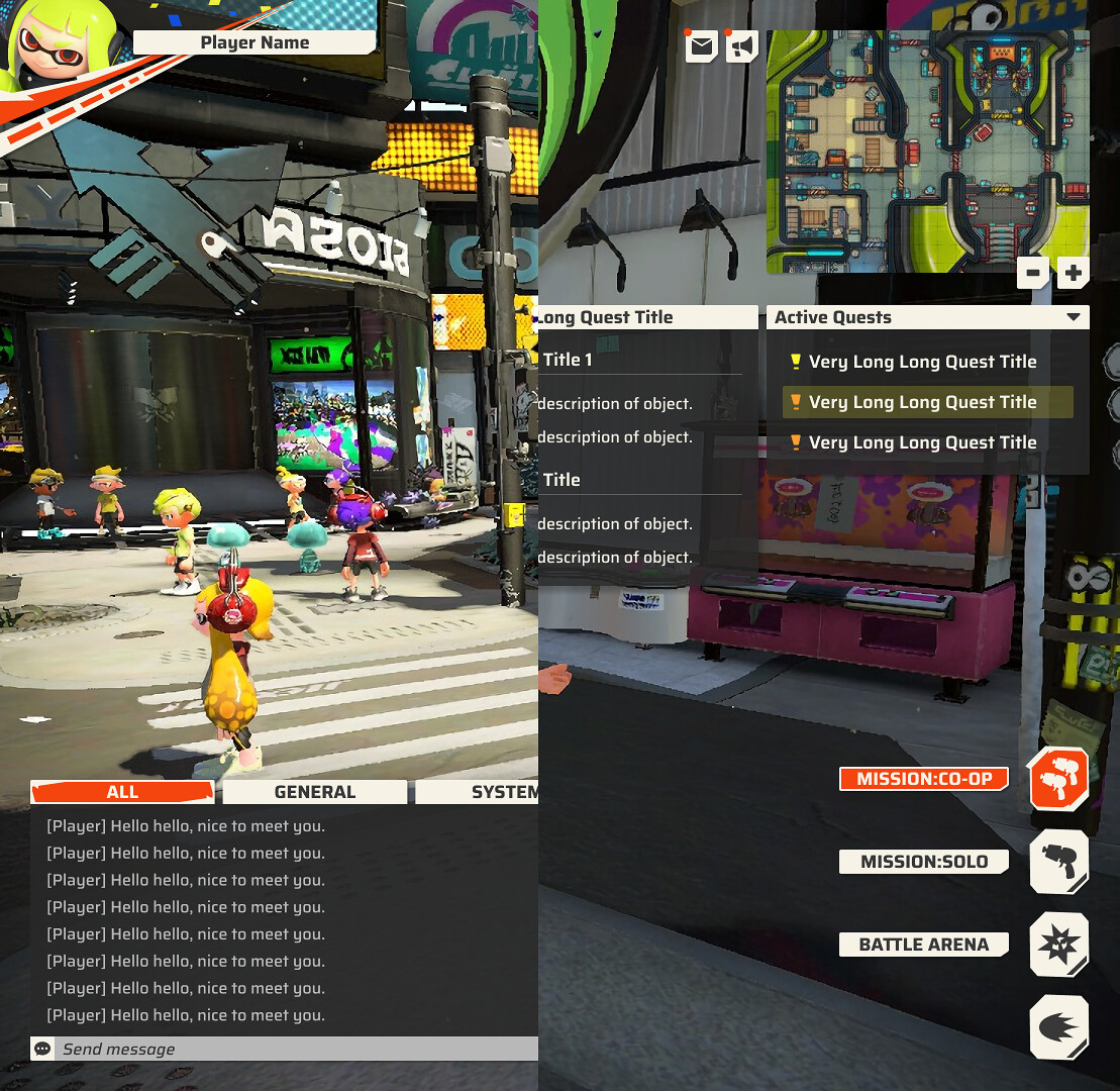 Ari Lee - Splatoon UI Redesign Version 1