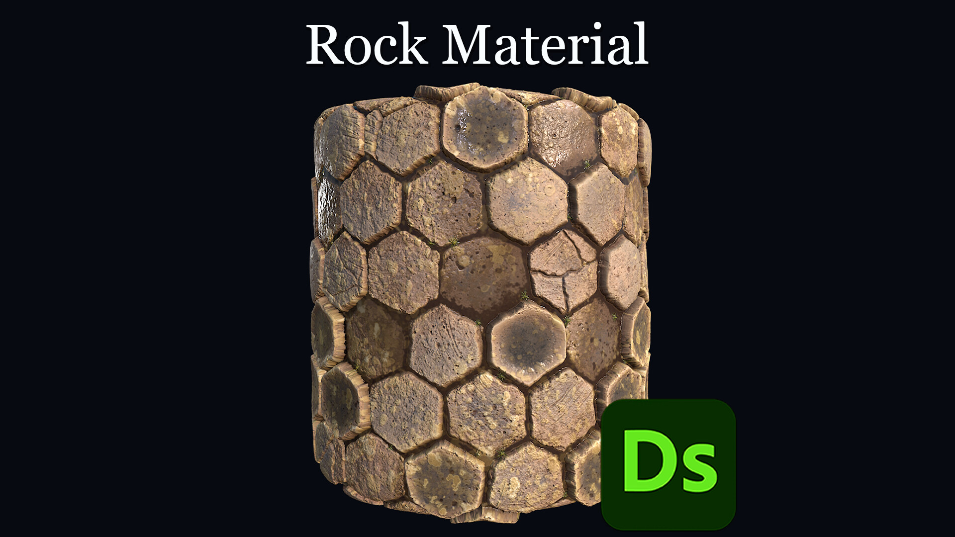 ArtStation - Hexagonal rocks material - Substance designer