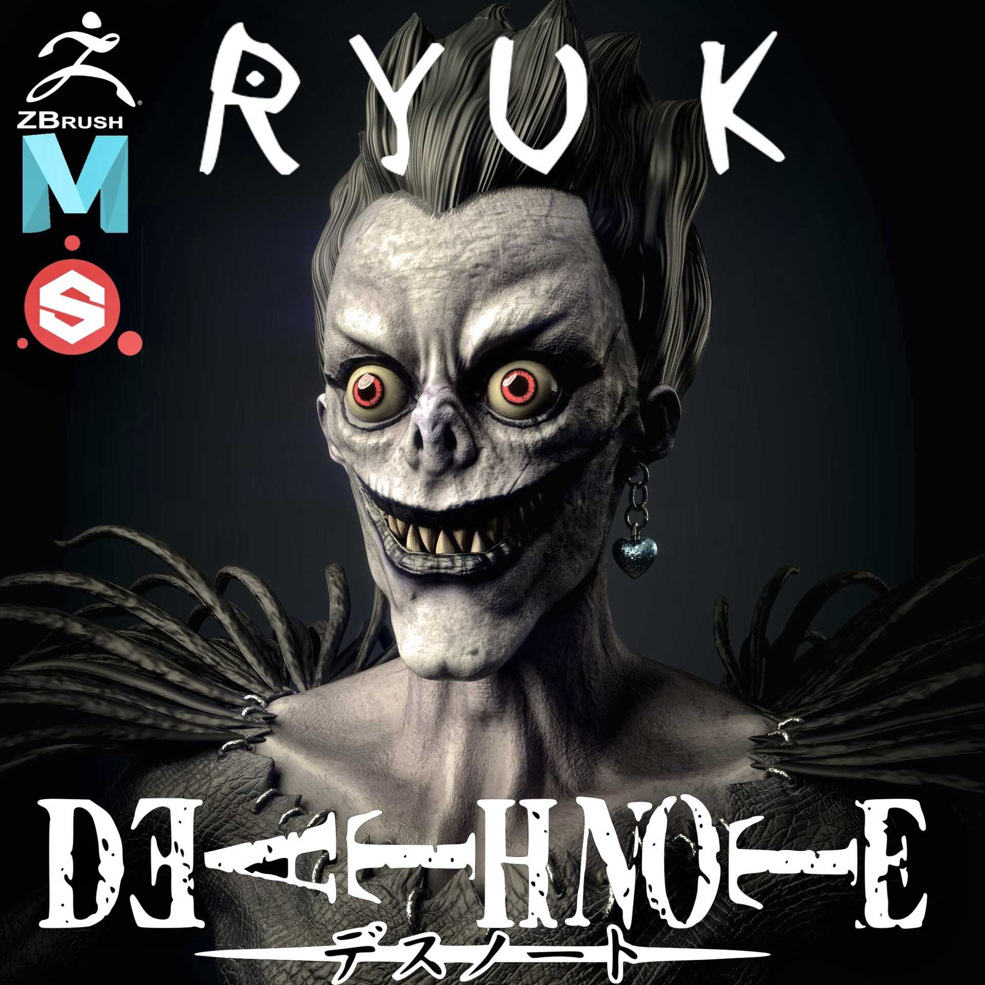 ArtStation - Ryuk 3d avatar!/ Model #deathnote