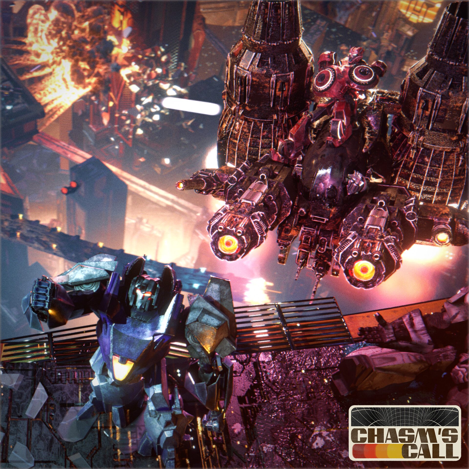 ArtStation - [3D] The Fall of Cybertron - Chasm's Call - LoganVFX