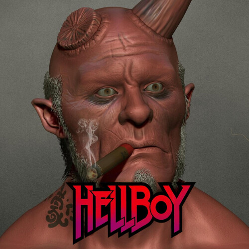 ArtStation - "Just finished sculpting Hellboy from scratch using ZBrush ...