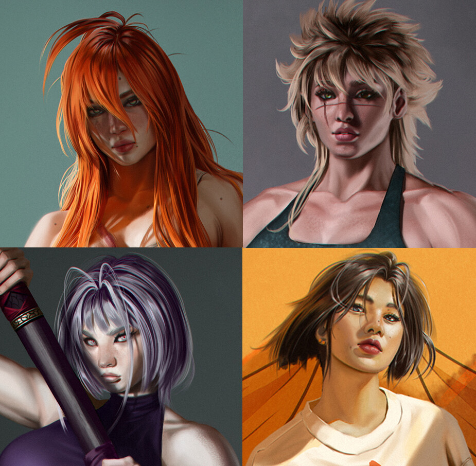 ArtStation - Character design Light studies