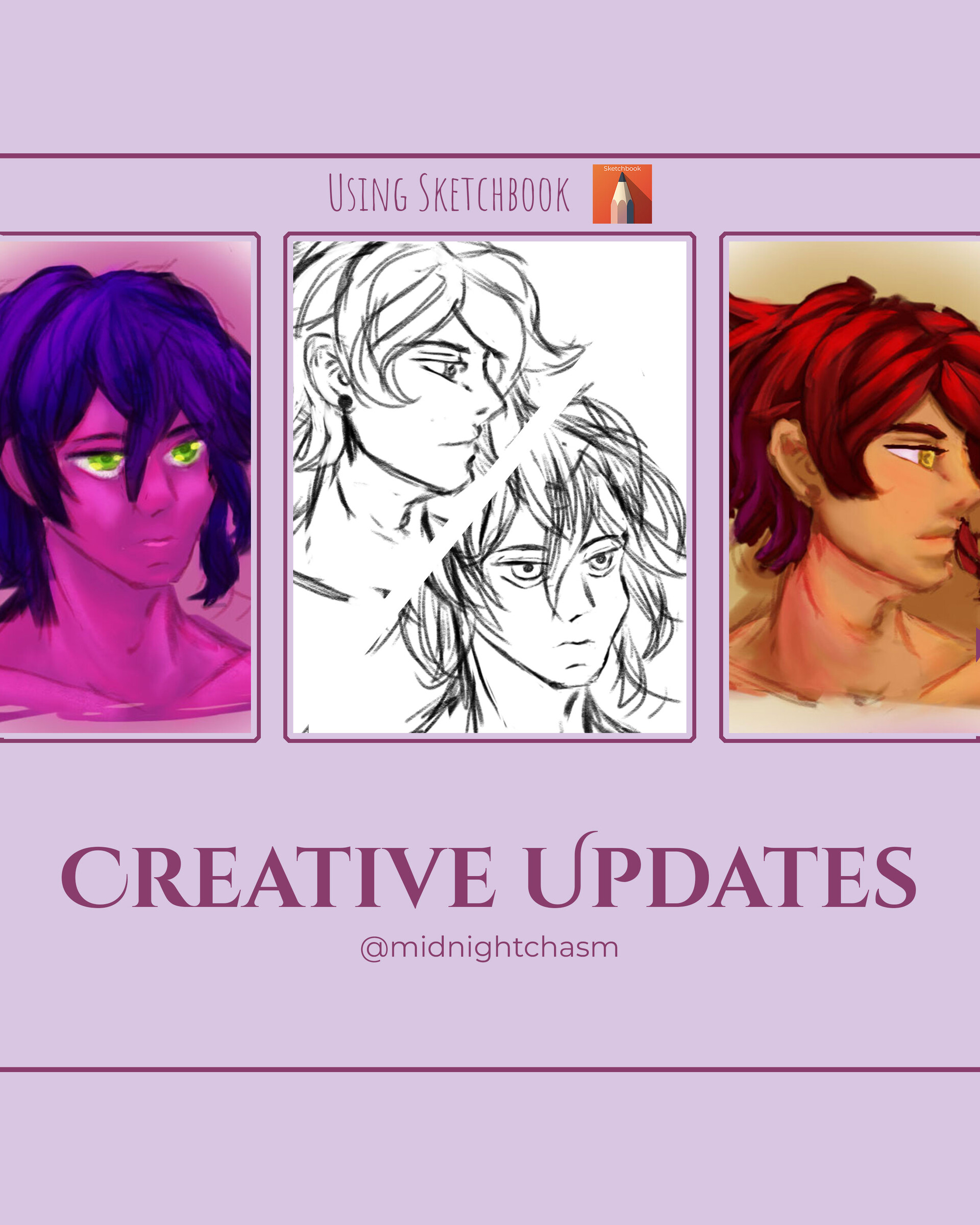 MidnightChasm - Exploring Sketchbook: A Journey of Warmth and Coolness