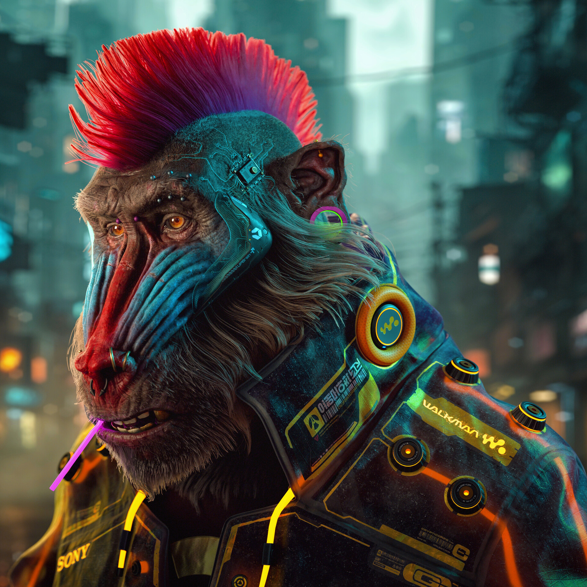 ArtStation - "The free mandrill"