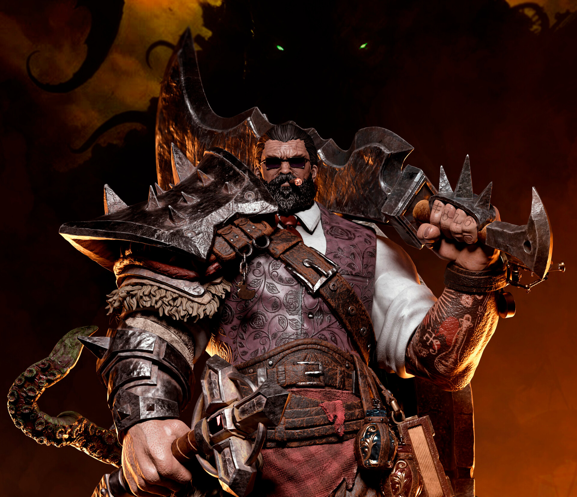 ArtStation - Thaaros (Warcraft vs Cthulhu Myths)