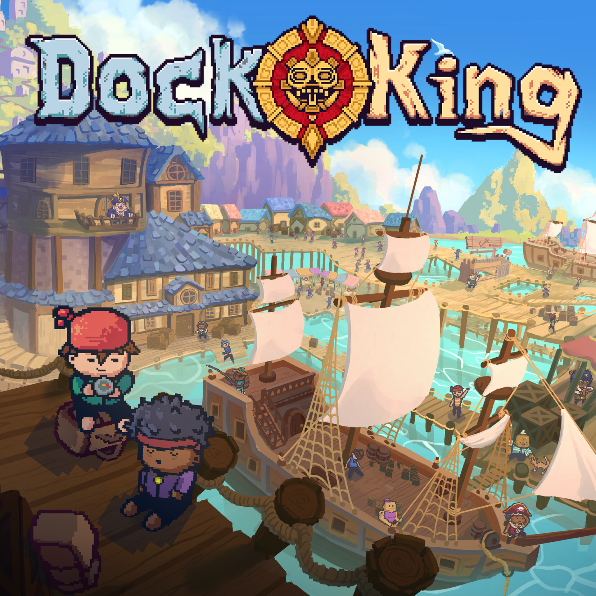 ArtStation - Dock King Steam Capsule Artwork