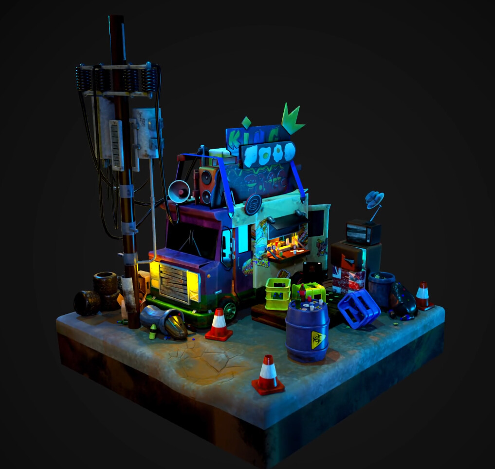 ArtStation - Post-Apocalypse Food Truck