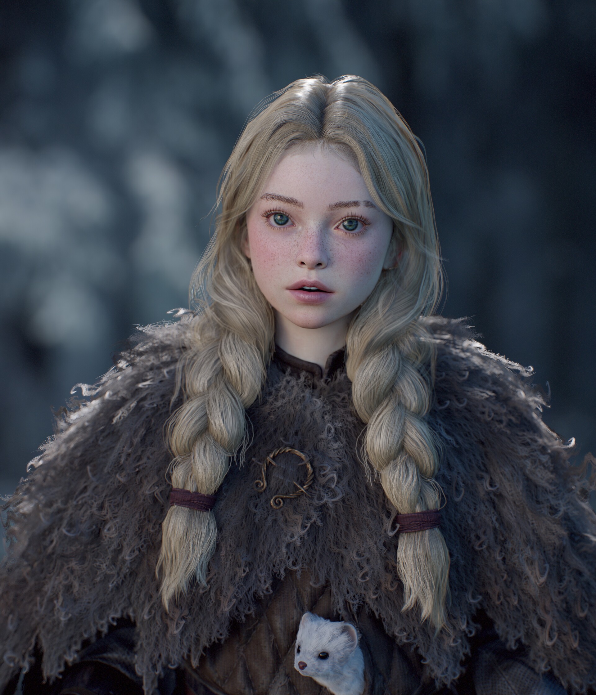 ArtStation - Winter girl