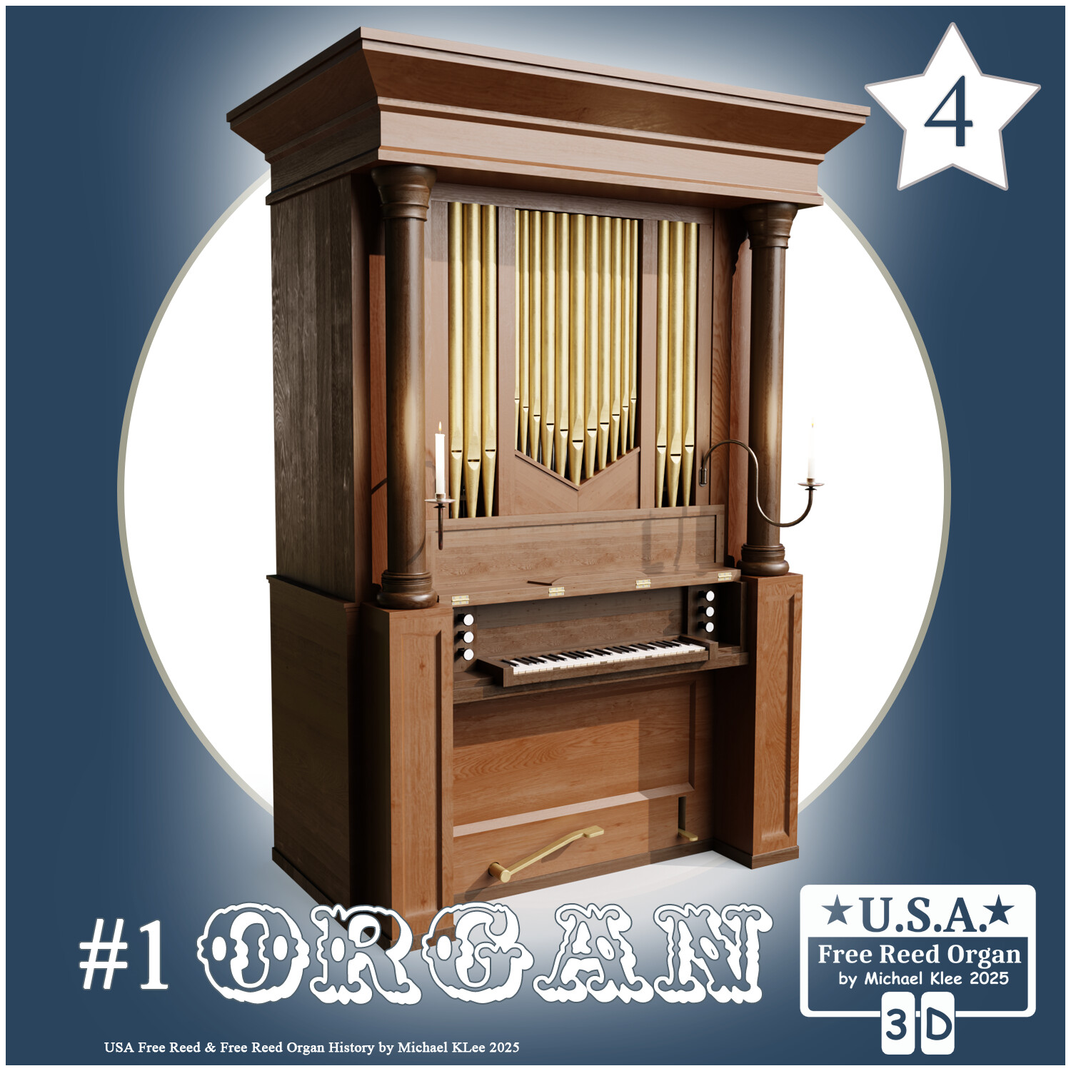 Michael Klee - USA Free Reed Organ History - 1st Organ in USA