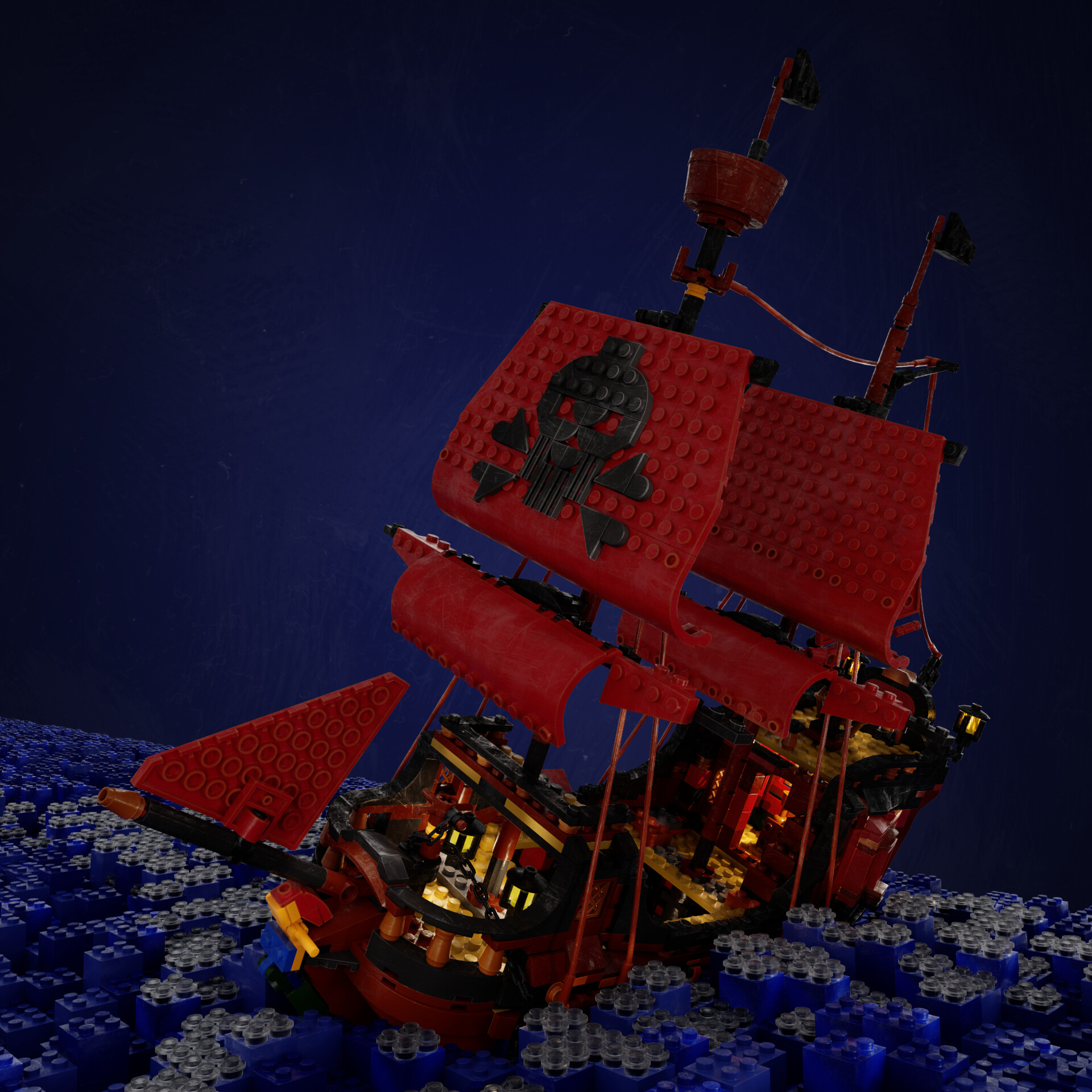 ArtStation - LEGO Pirate Ship