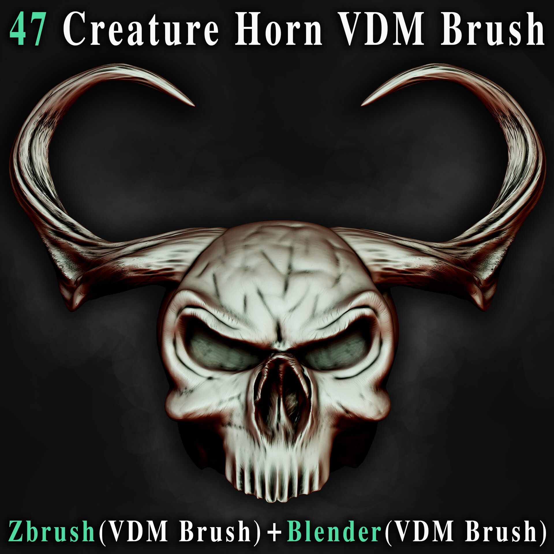 ArtStation - 47 Creature Horn VDM Brush - For ZBrush & Blender - Vol11