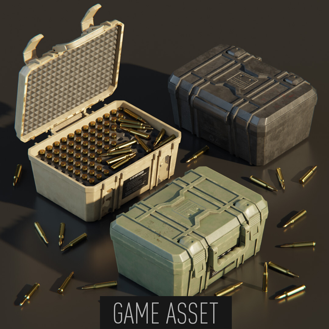 ArtStation - GameArt: Rifle Ammunition Case