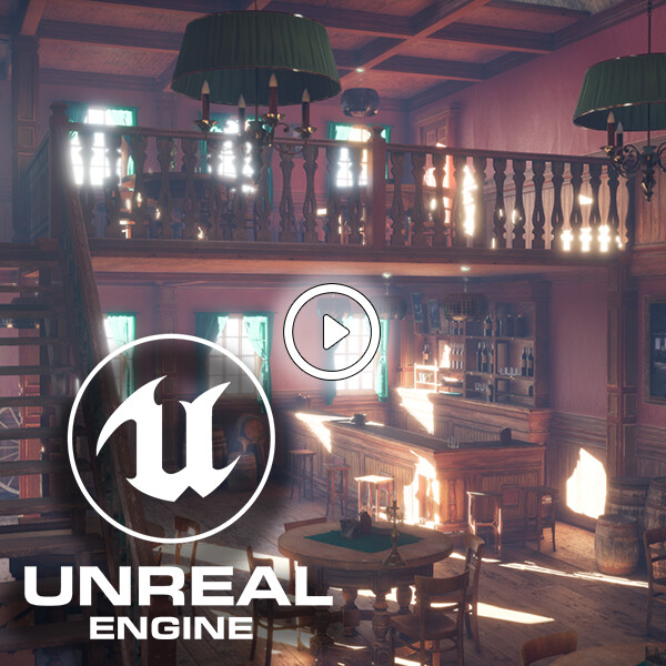 shreyas Nikam - Old Western Saloon | Unreal Engine 5 Lighting Showcase