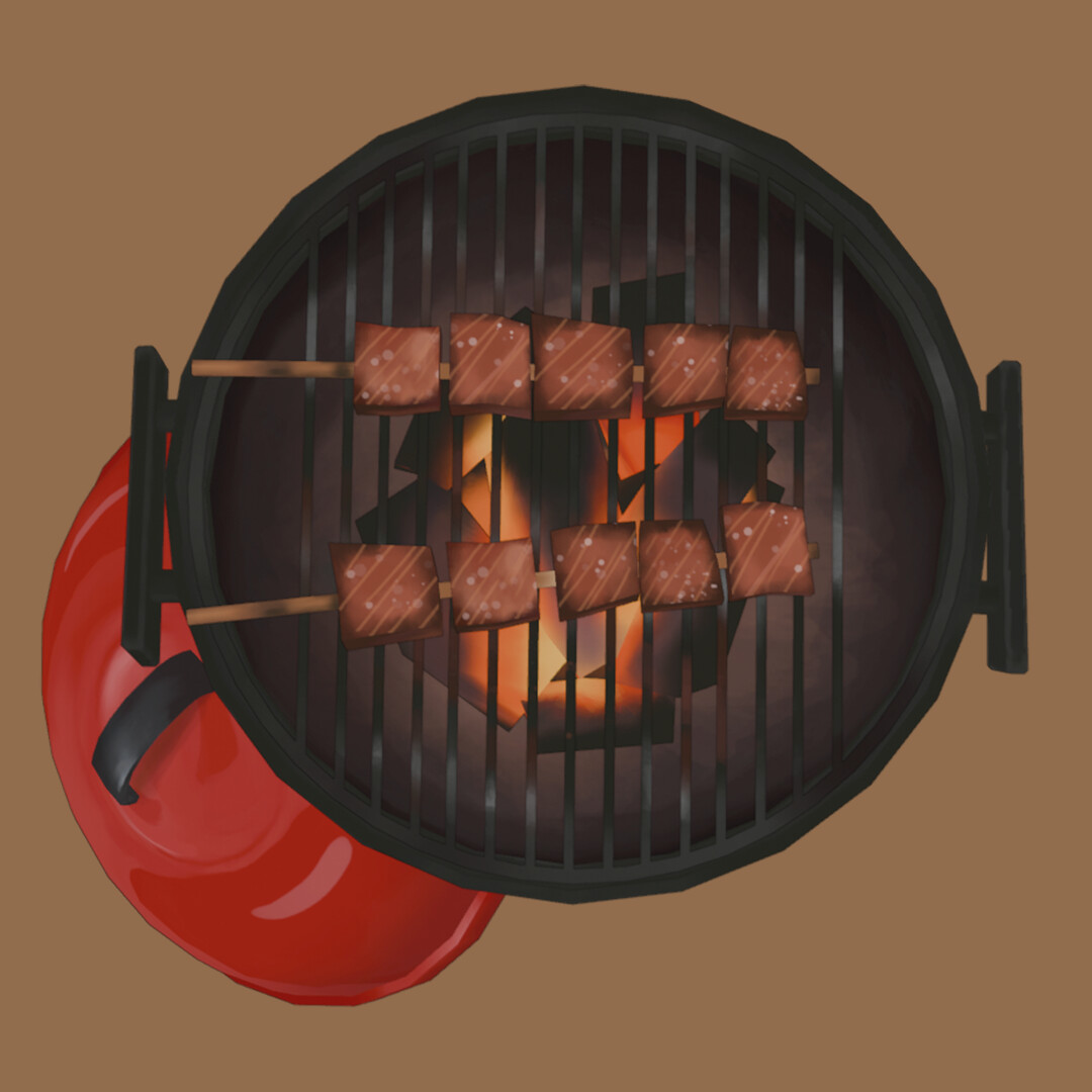 ArtStation - Barbecue HandPainted
