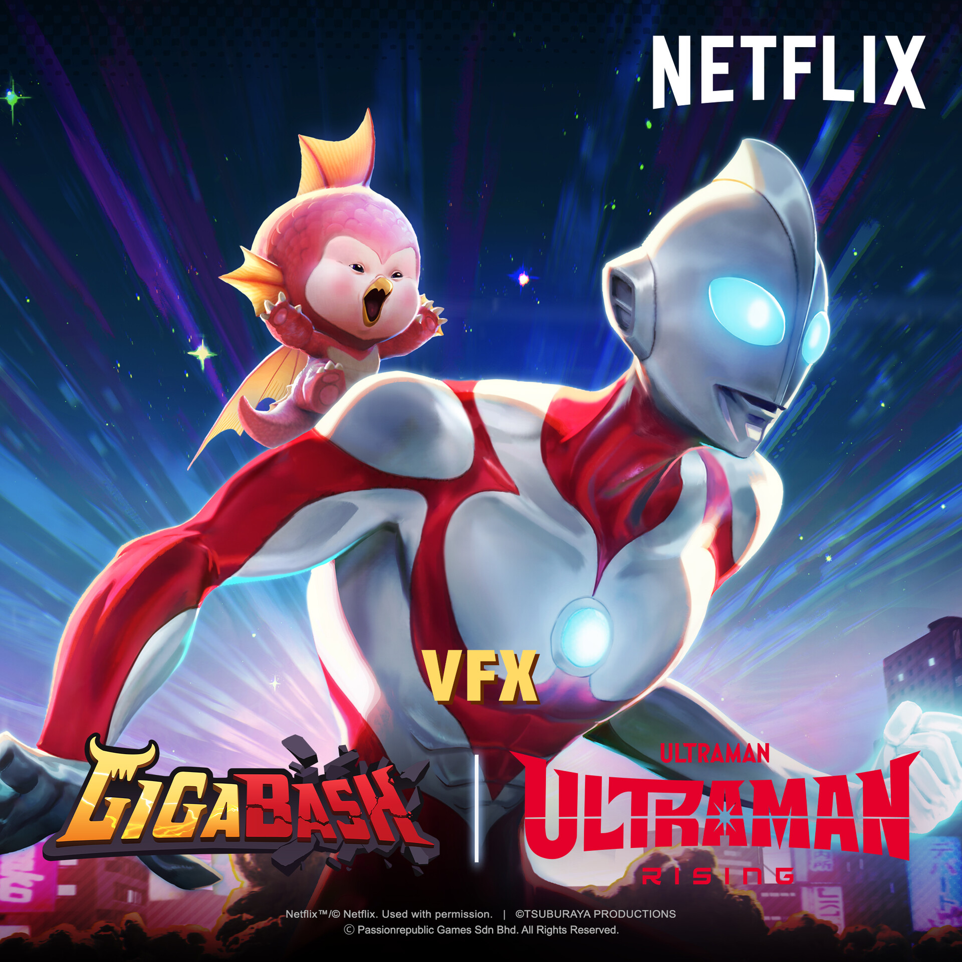 ArtStation - GigaBash | Ultraman: Rising DLC VFX - Ultraman & Emi