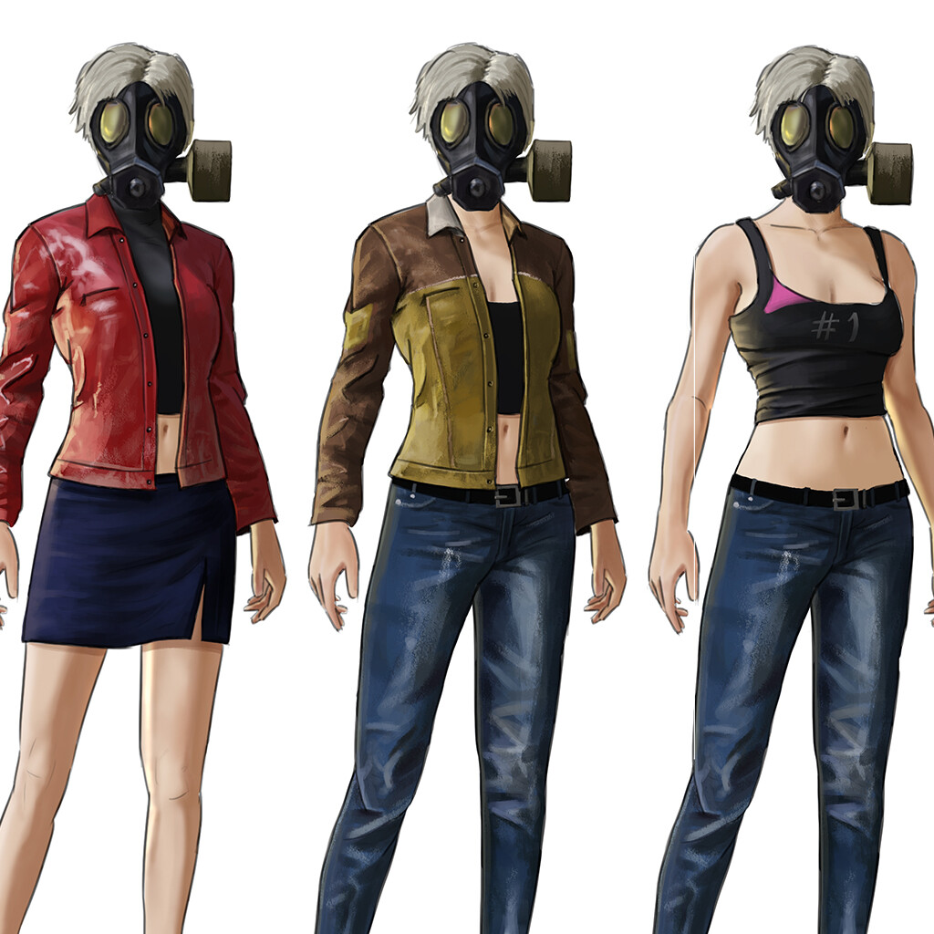 ArtStation - PUBG Style Character design and texture study