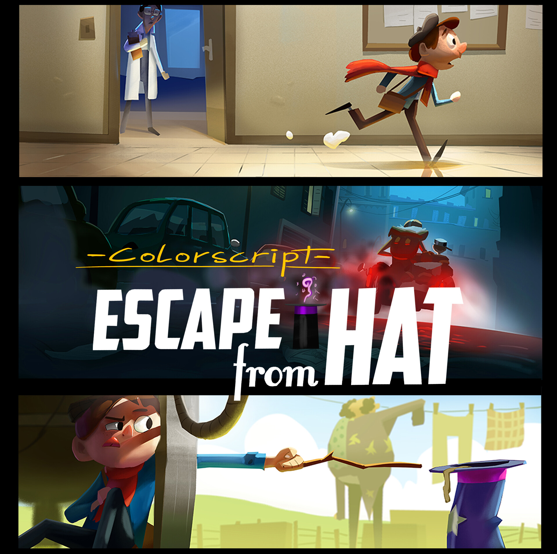 ArtStation - Escape from Hat