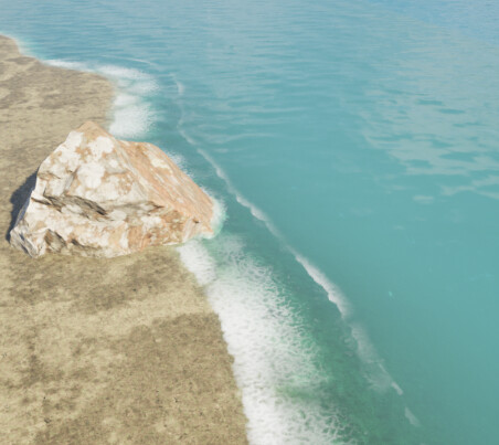 ArtStation - Custom Whitewater Ocean Shader RnD in UE5