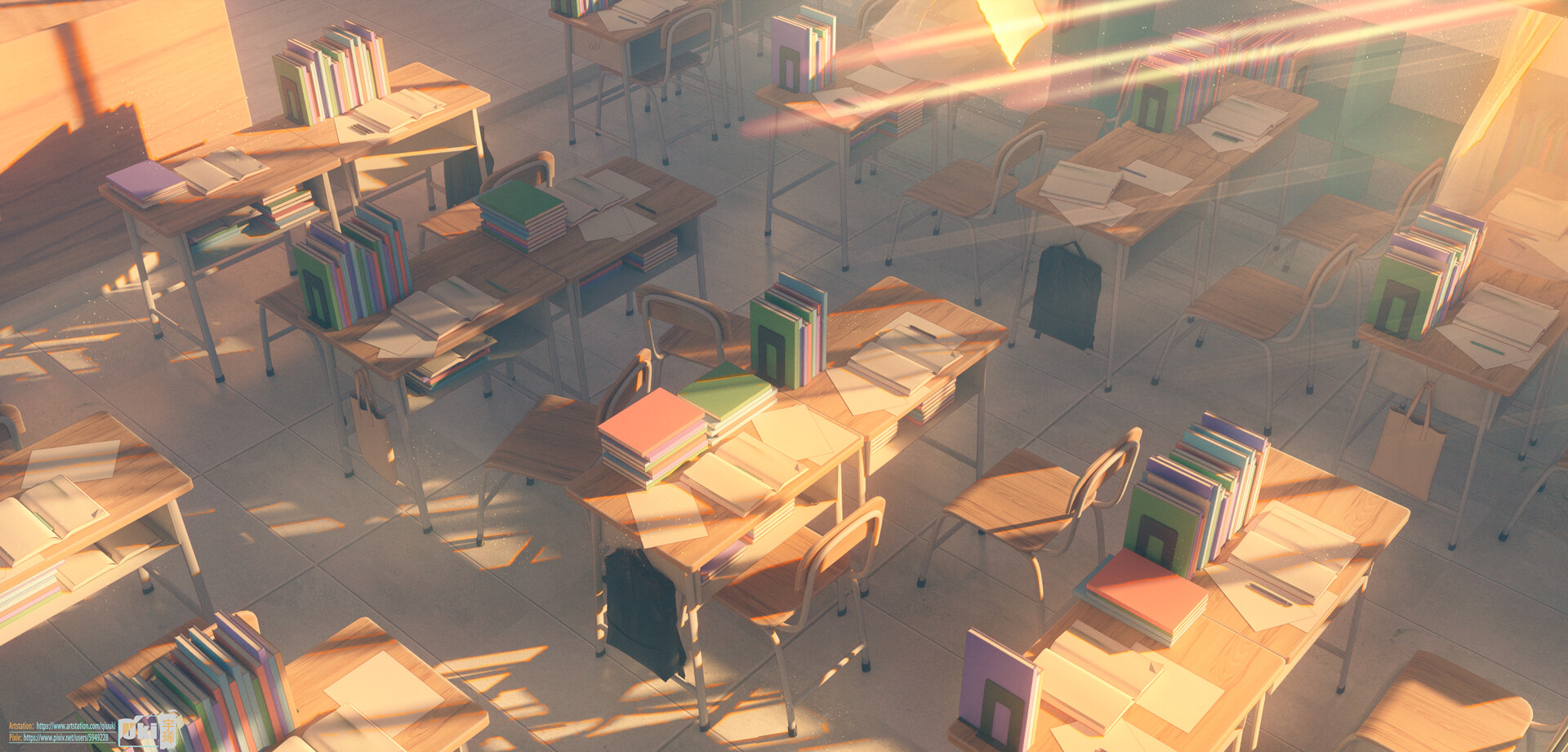 ArtStation - classroom-Memory Fragments