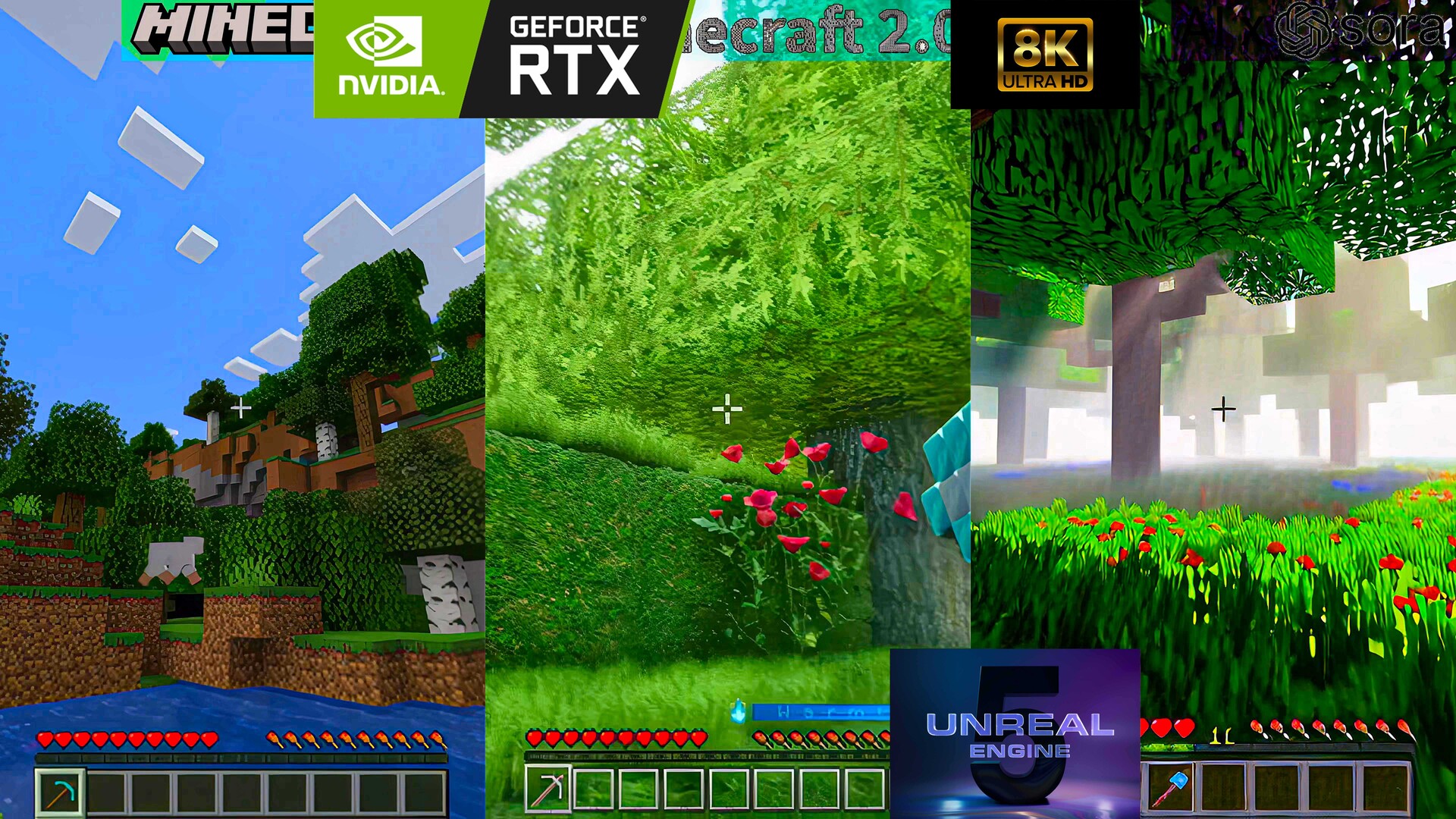 Lehusha Ivan - Minecraft vs My Minecraft 2.0 vs AI: Sora | Direct ...