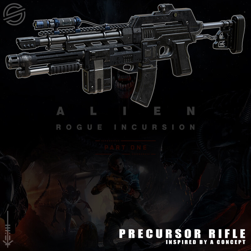 ArtStation - Precursor Rifle - Inspired by Alien: Rogue Incursion