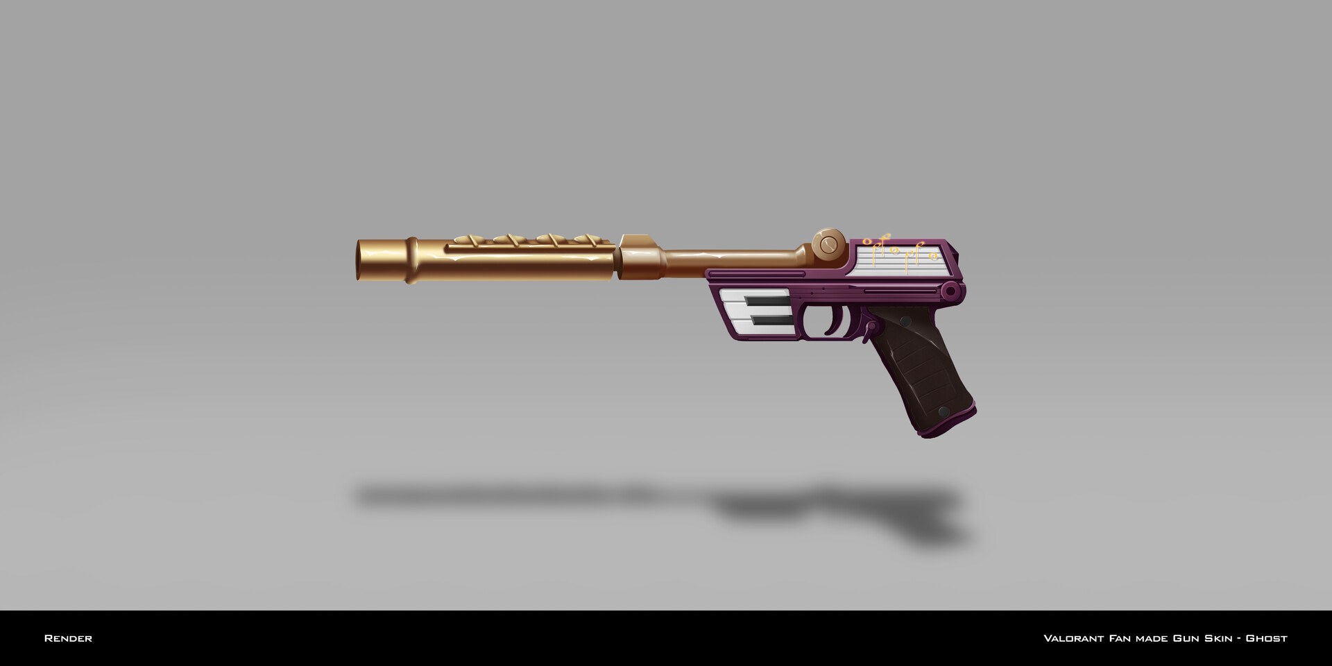 ArtStation - Valorant Fan Made Weapon Design - Ghost
