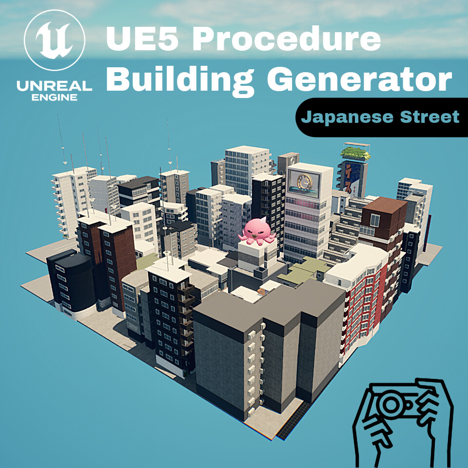 ArtStation - [Japanese Street] UE5 Procedural Building Generator