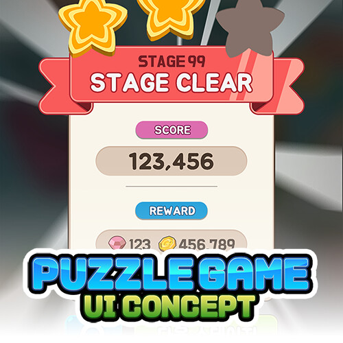 ArtStation - Casual Puzzle Game UI
