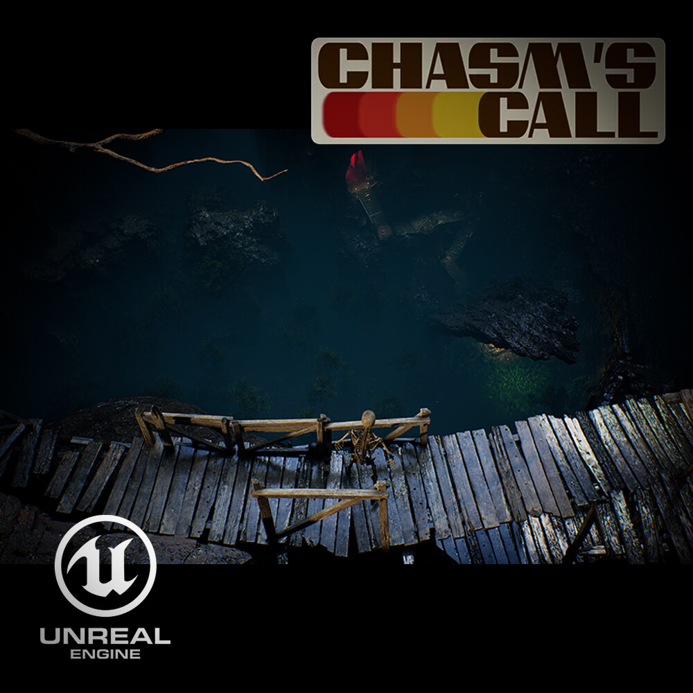 ArtStation - Chasm's Call | 3D Render Challenge | Dark Ruins