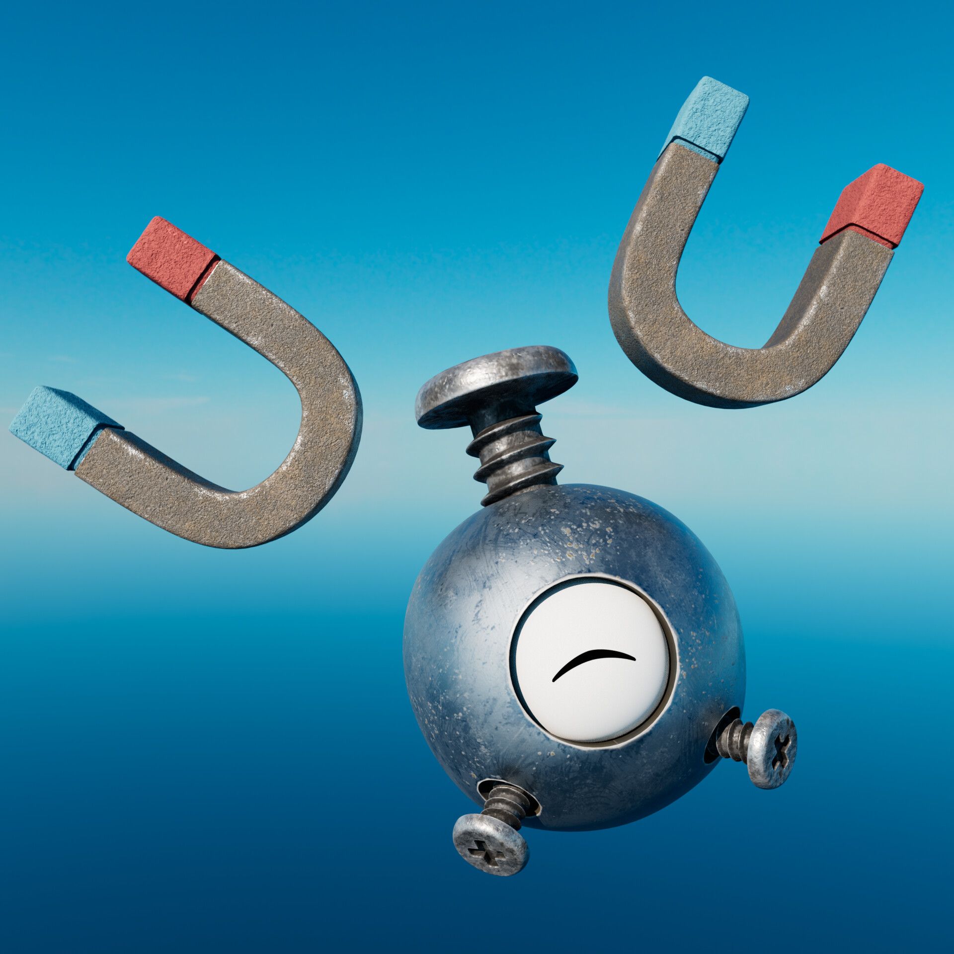 ArtStation - Magnemite: The magnet Pokémon