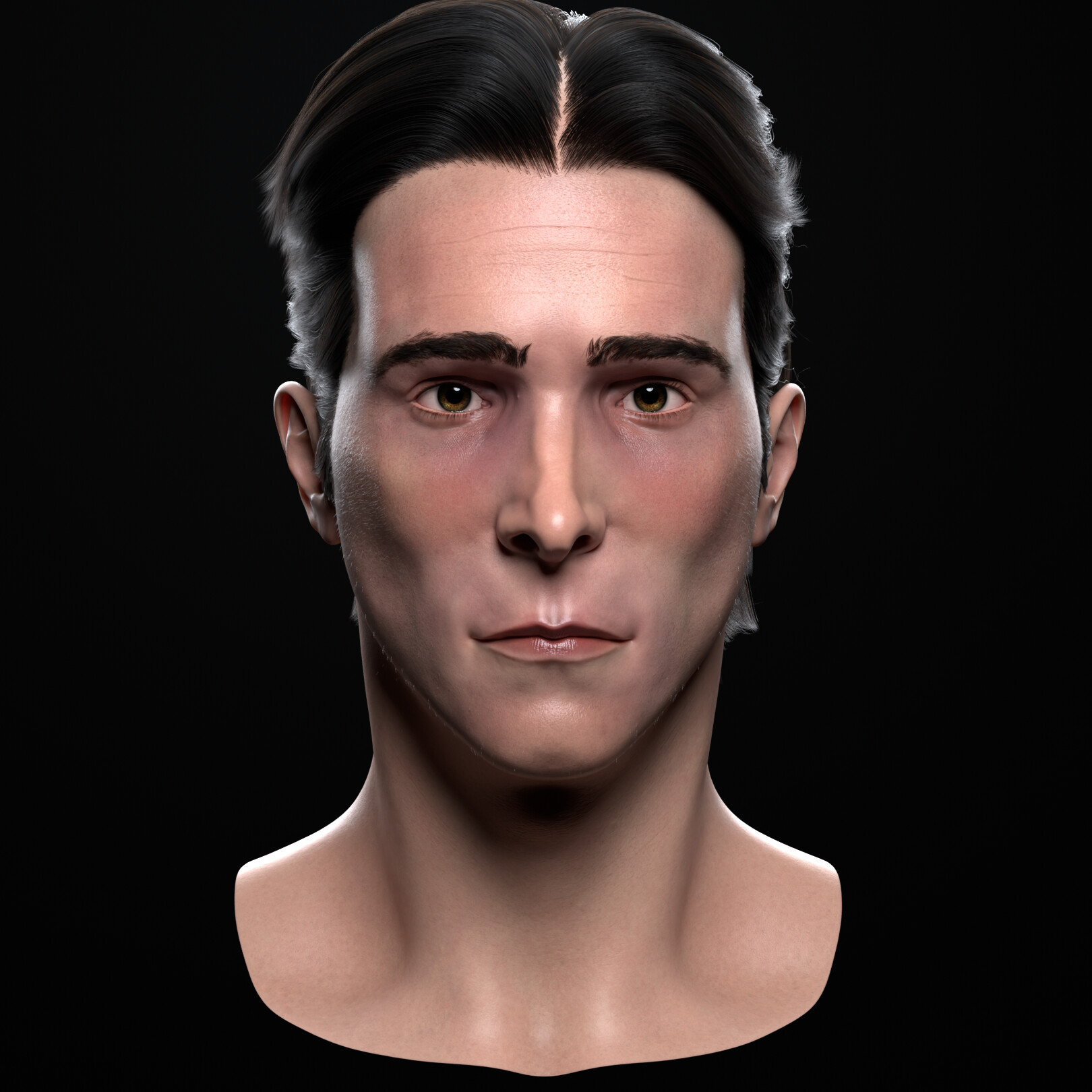 ArtStation - Christian Bale Portrait