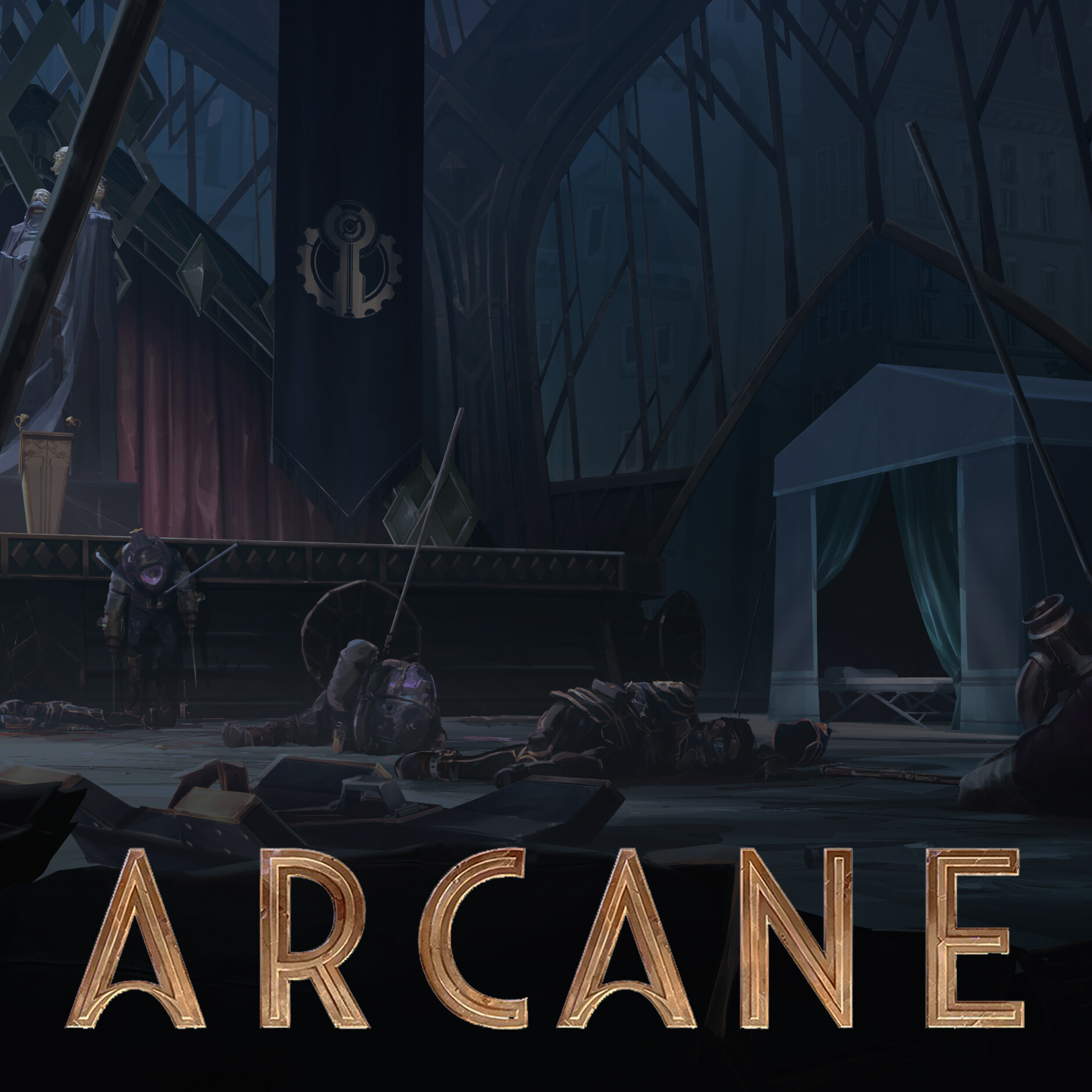 ArtStation - Arcane season 02: Academy square destroy