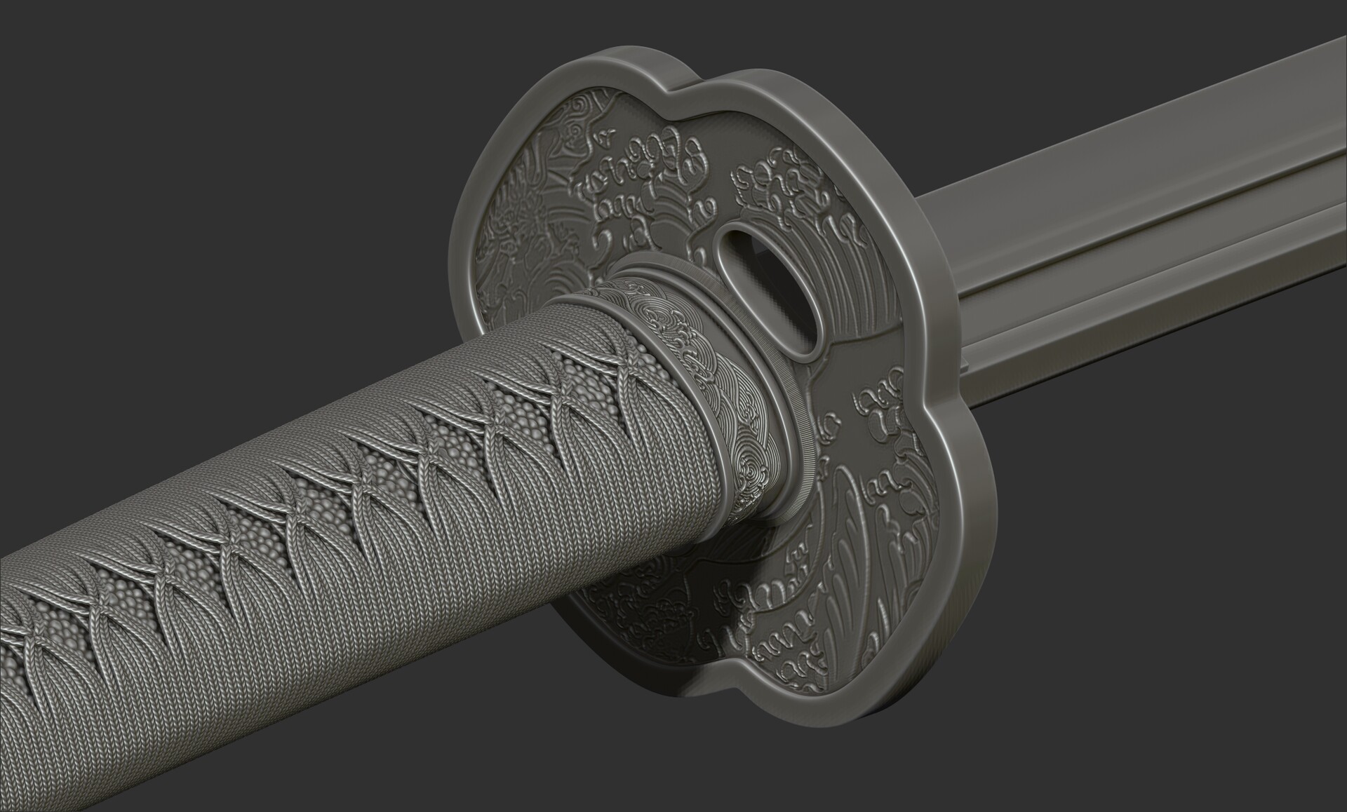 ArtStation - Wave Katana Highpoly