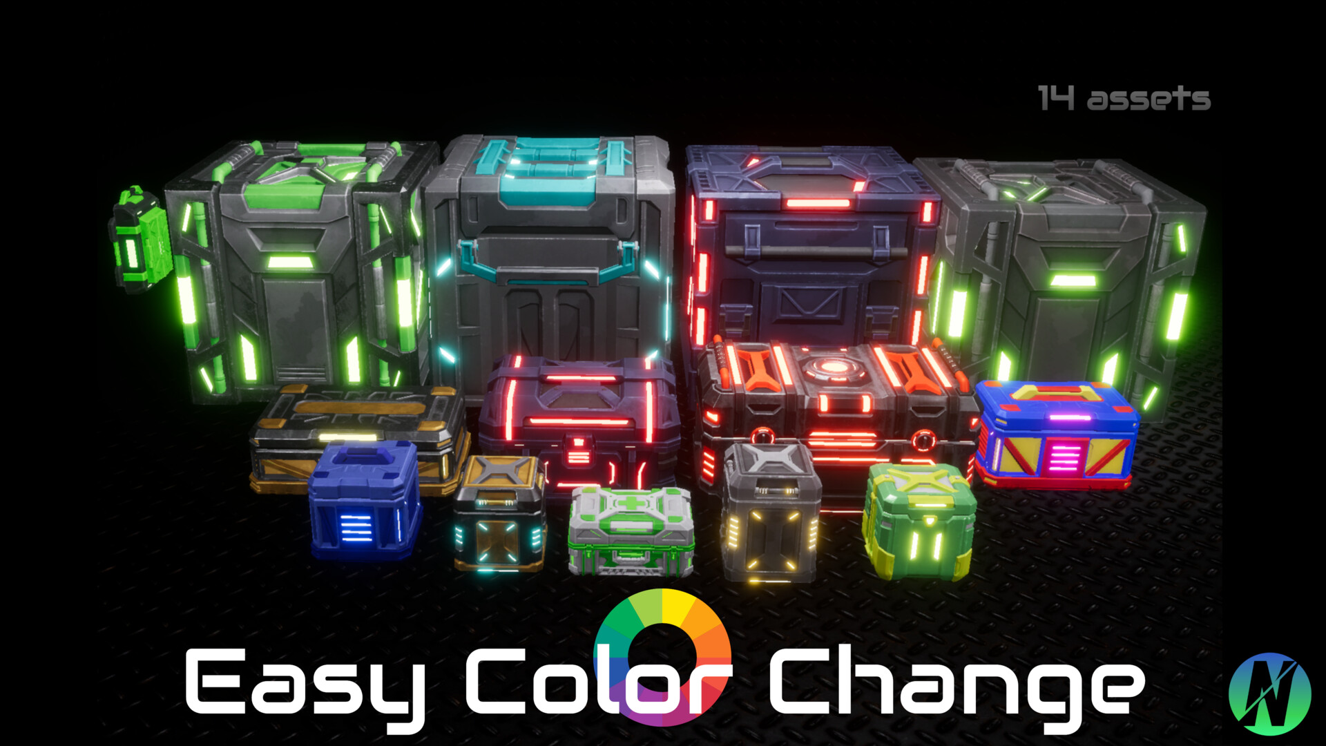 ArtStation - Sci-fi Boxes Props Pack