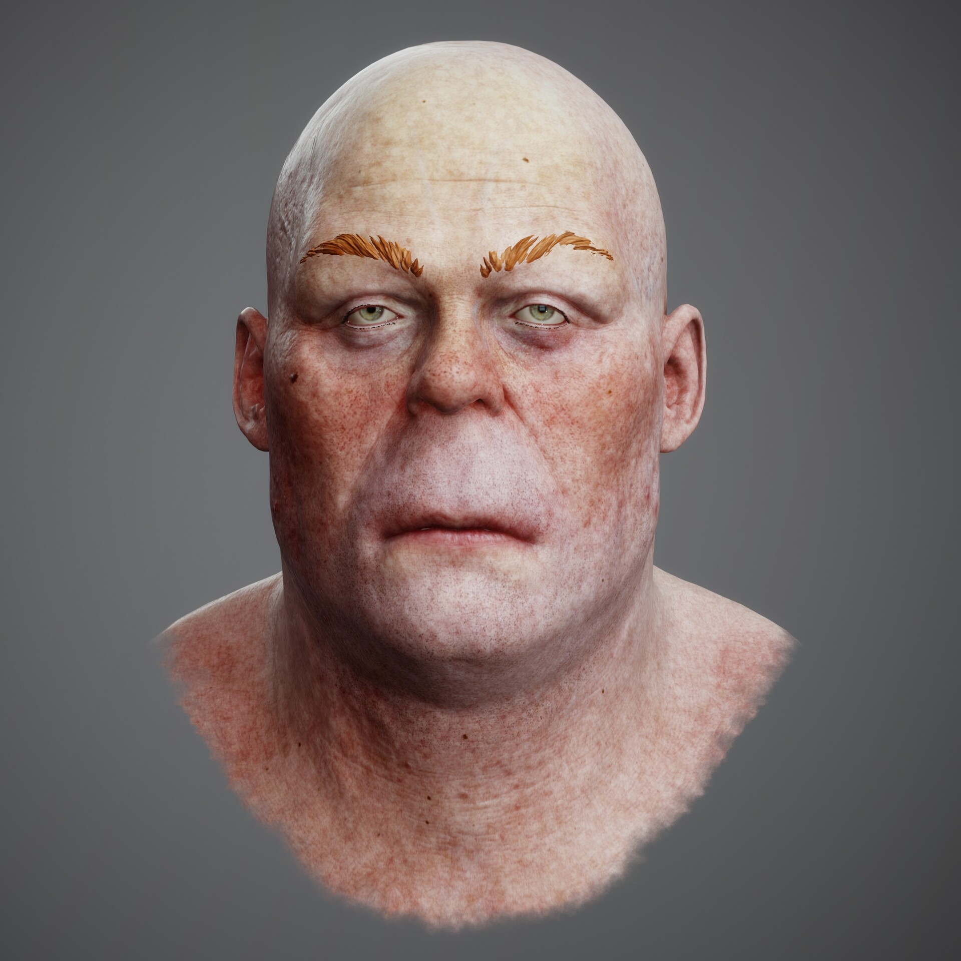 ArtStation - Head Sculpt, texture practice / character concept