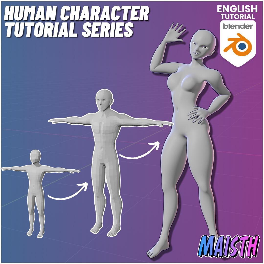 ArtStation - Blender Human Character Modeling Tutorial Series (2024)