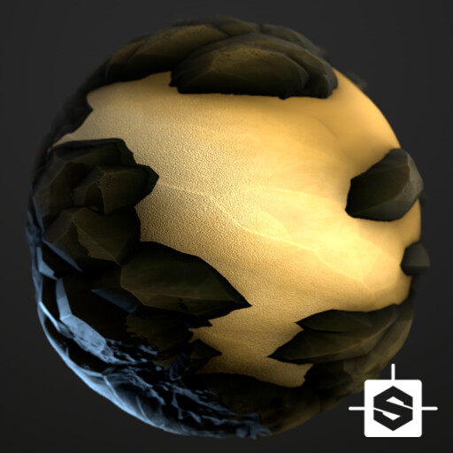 ArtStation - Stylized Rocky Sand - Material